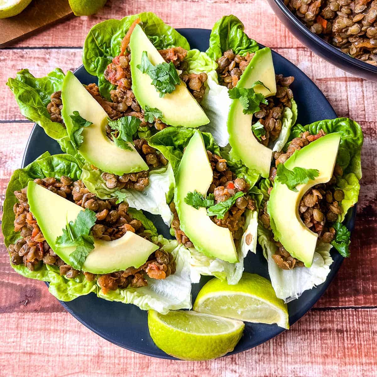 Lentil Lettuce Wraps Vegetarian Gluten Free