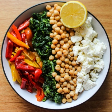 Spinach Couscous (or Quinoa) With Lemon and Feta | Frugal Nutrition