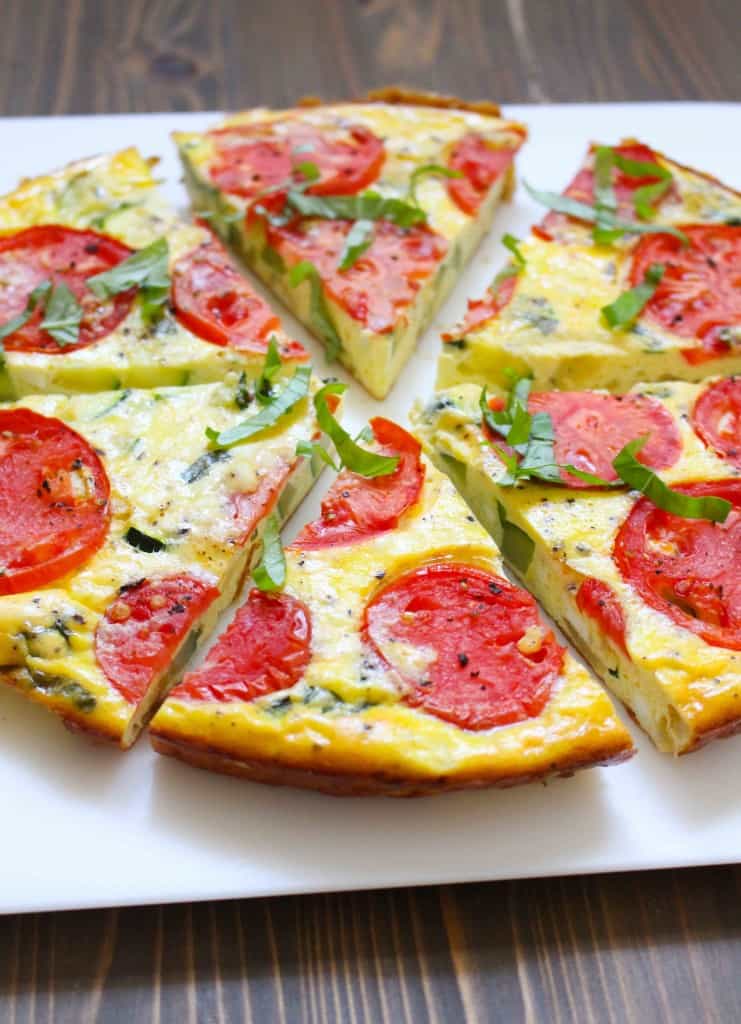 Zucchini and Tomato Summer Frittata | Frugal Nutrition