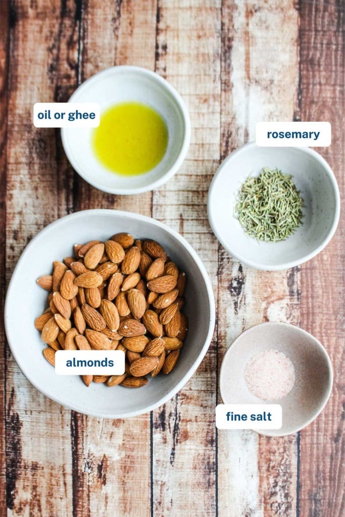 Savory Roasted Rosemary Almonds | Frugal Nutrition