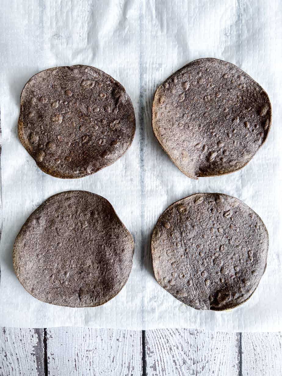 Red, White, & Blue Corn Tostadas for Fourth of July | Frugal Nutrition
