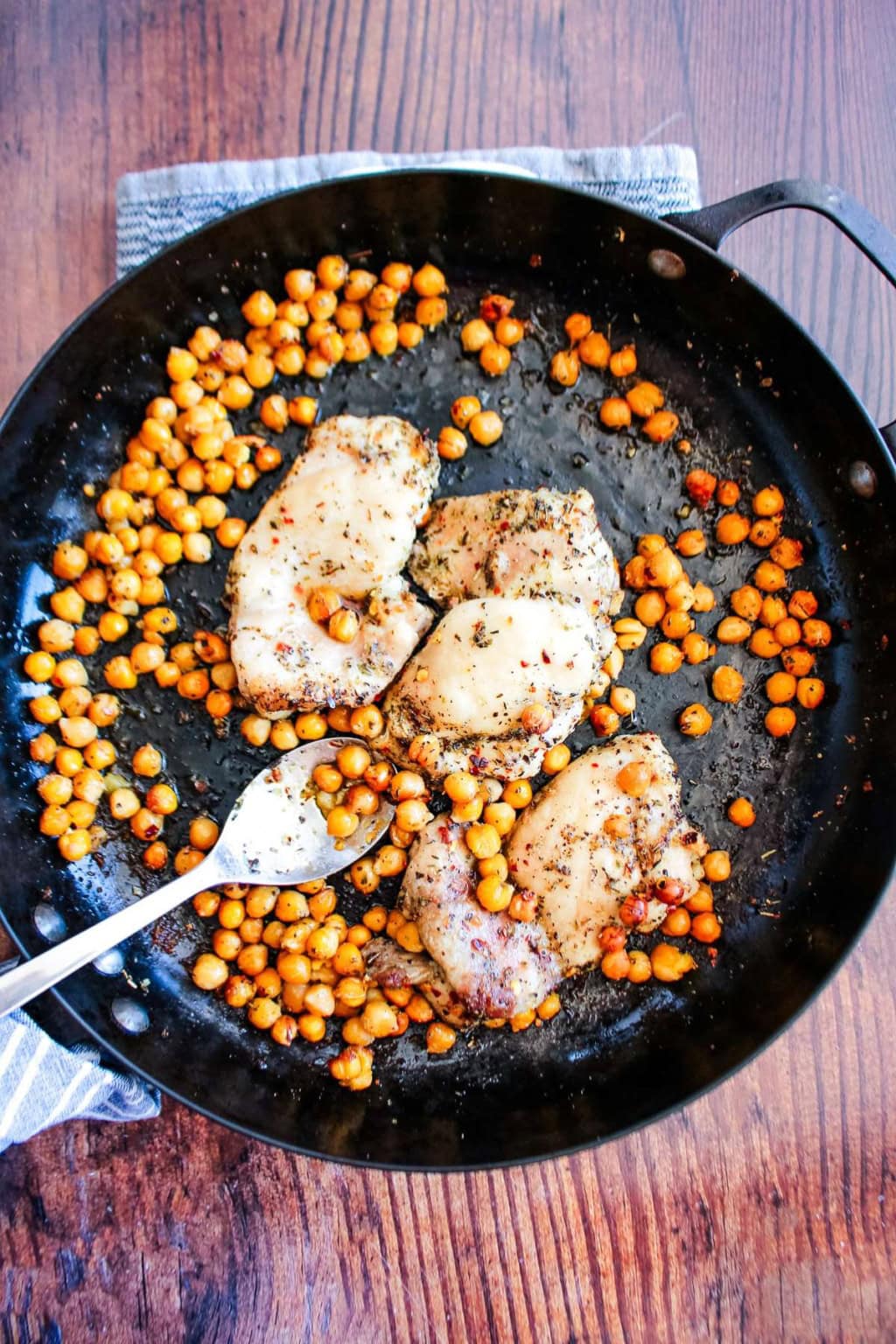 Crispy Baked Chicken and Chickpeas | Frugal Nutrition