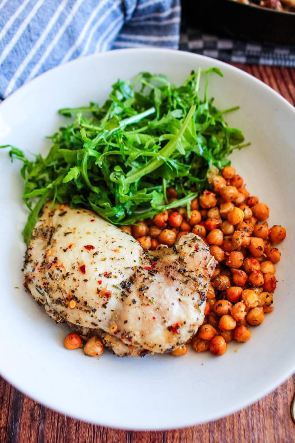 Crispy Baked Chicken and Chickpeas | Frugal Nutrition
