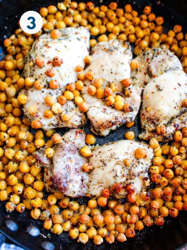 Crispy Baked Chicken and Chickpeas | Frugal Nutrition
